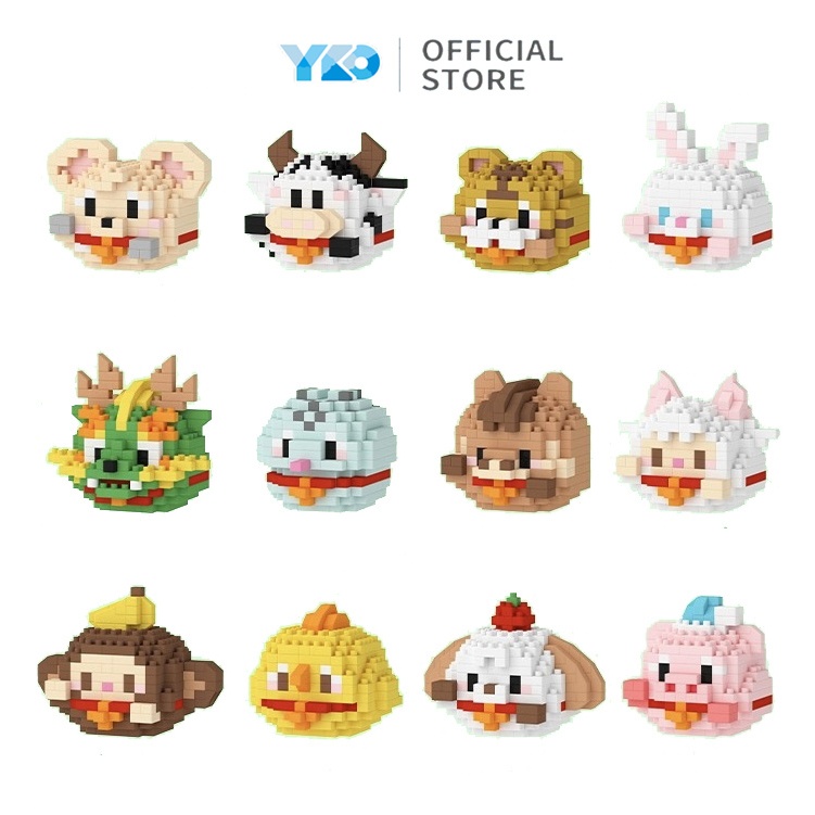 Jual YKO Blok Bangunan Zodiak Cina Bricks Mainan Pendidikan Zodiak ...