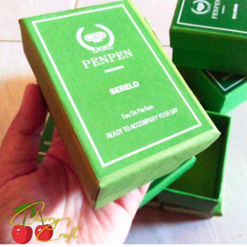 Jual Box warna Hijau Daun size 9x5x5 cm full cover cetak logo | Shopee ...