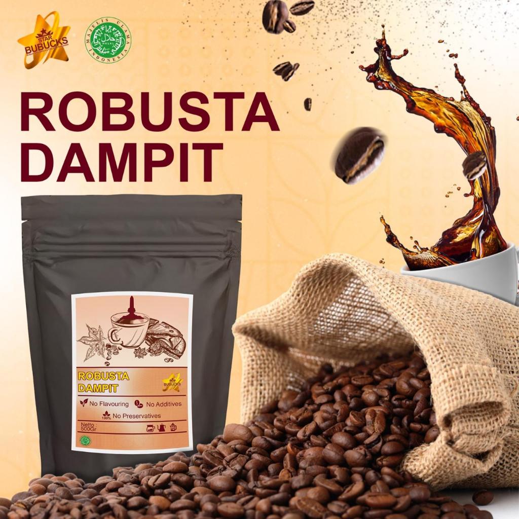 Jual Star Bubucks Biji Kopi Robusta Dampit Kopi Premium ( 300Gr dan ...