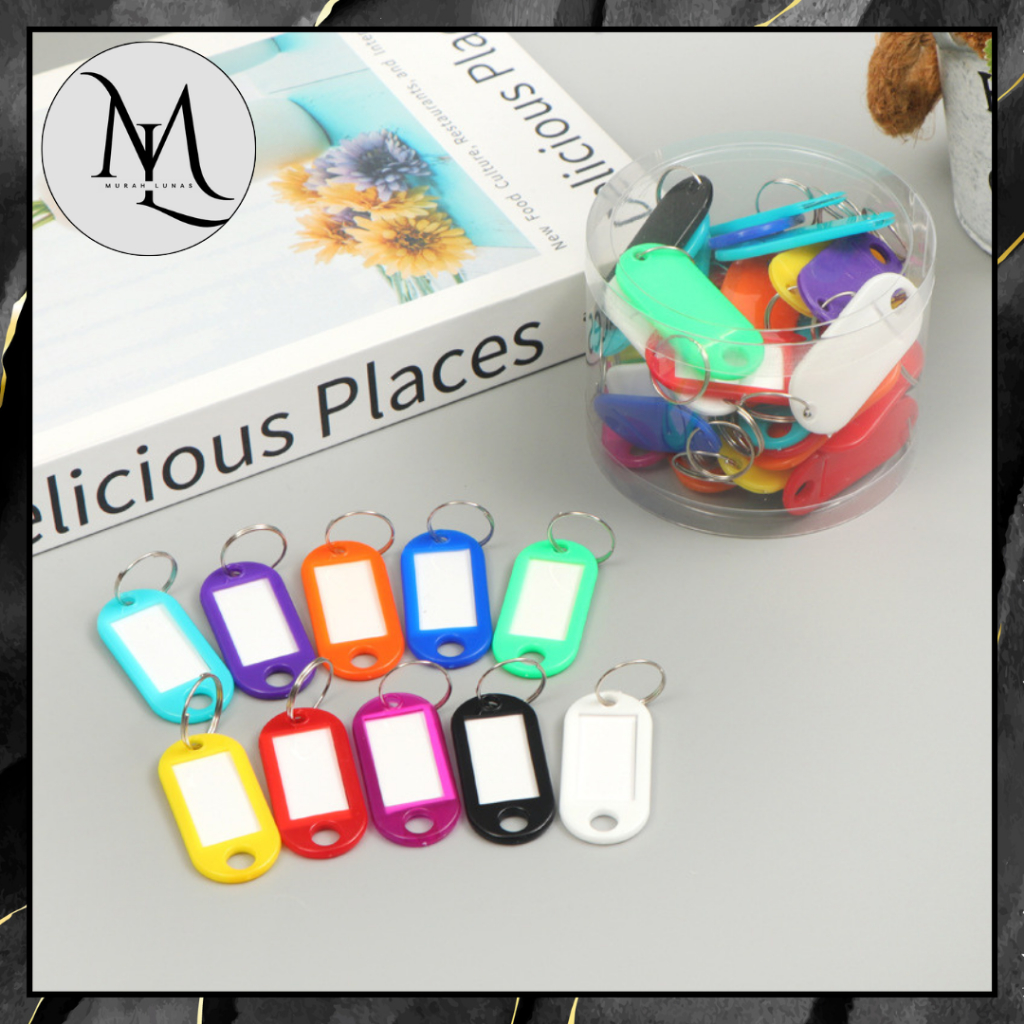 Jual MUNAS Name Tag Gantungan Kunci Warna-Warni Label Nama Plastik ...
