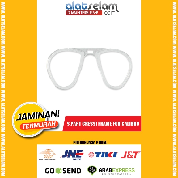 Jual S.part Cressi Frame For Calibro – Clear / S.part Cadangan Mask ...