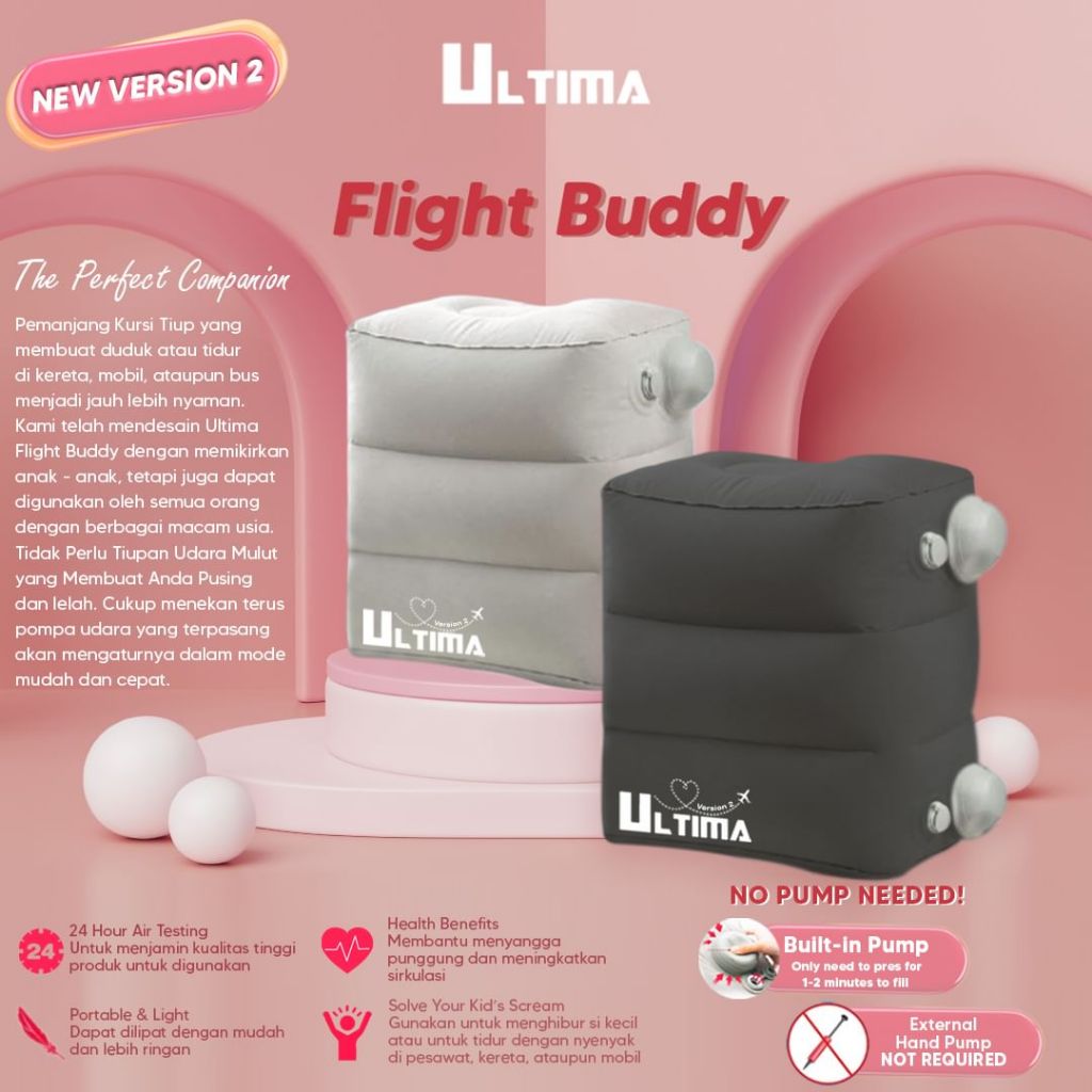 Jual Ultima Flight Buddy Inflatable Footrest Version 2 | Shopee Indonesia