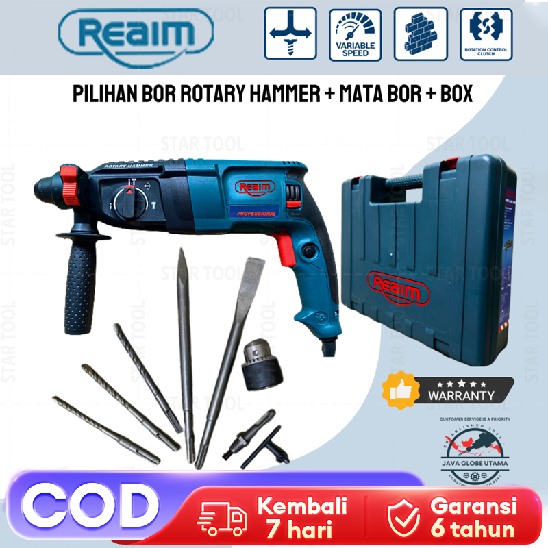 Jual Reaim Mesin Bor Hammer Drill Bor Rotary Bobok Bor Tembok Beton ...