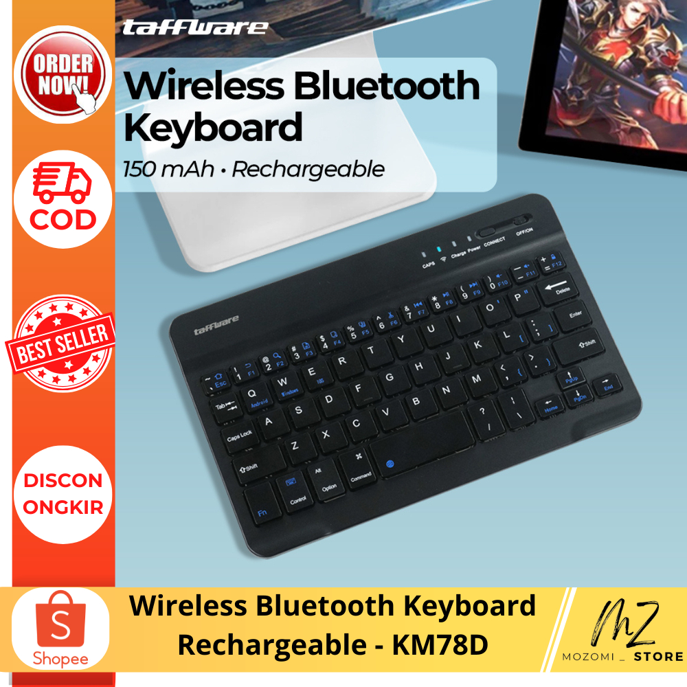 Jual Wireless Bluetooth Keyboard Rechargeable / aksesoris laptop PC ...