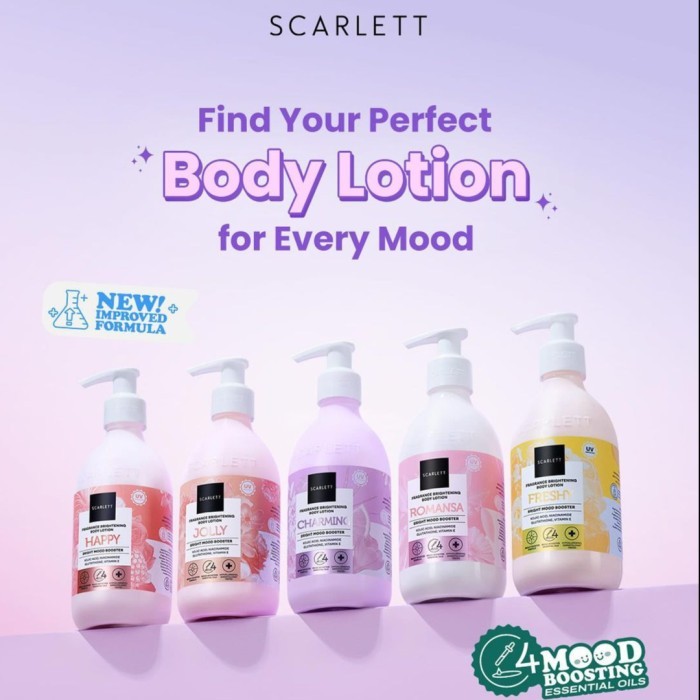 Jual NEW!! SCARLETT BODY LOTION MOOD BOOSTER | Shopee Indonesia