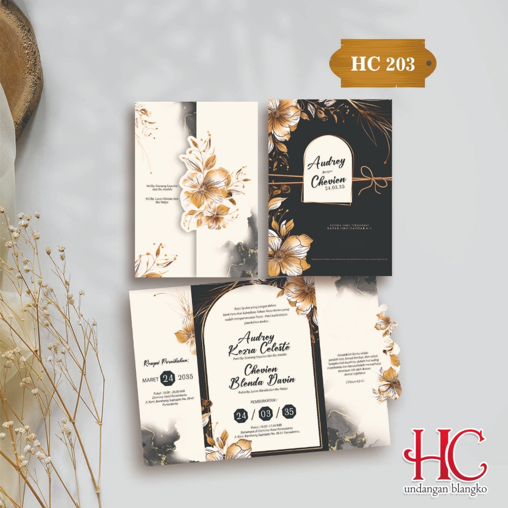 Jual HC 203 Cetak Undangan Pernikahan atau Undangan Cetak Siap Sebar ...