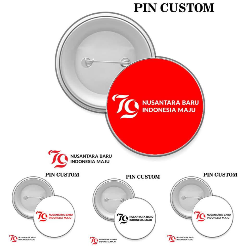 Jual [PIN PRESS] INDONESIA Pin Bros Aksesoris Souvenir Kemerdekaan ...