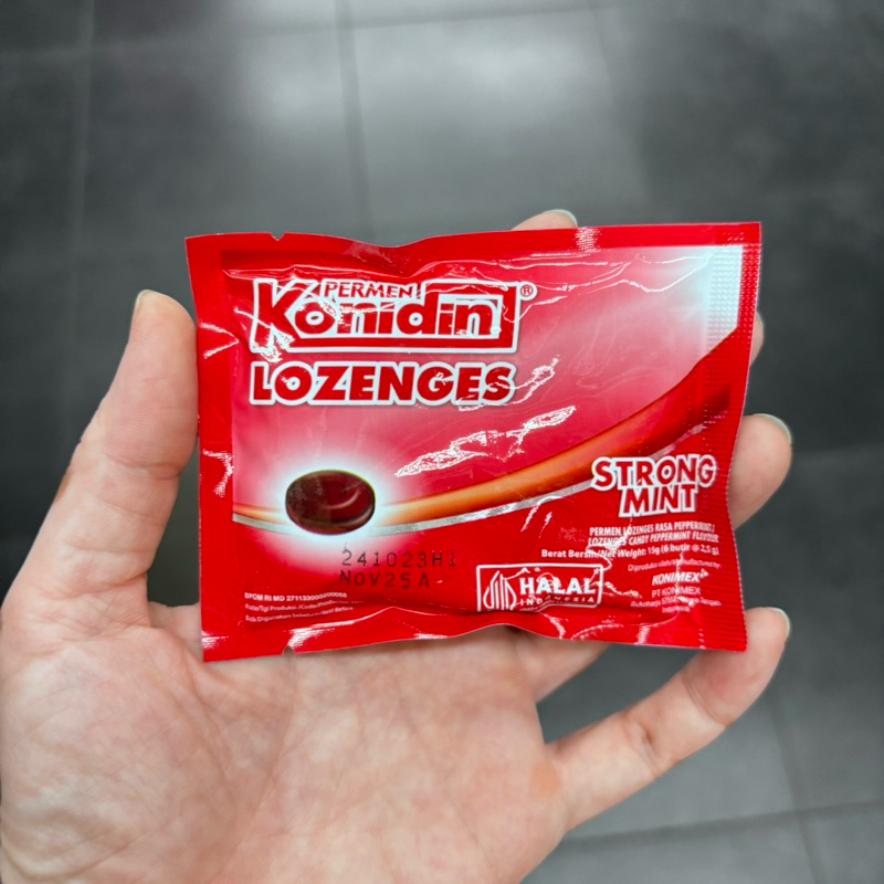 Jual Konidin Lozenges Strong Mint - 1 sachet Permen Lozenges Rasa ...