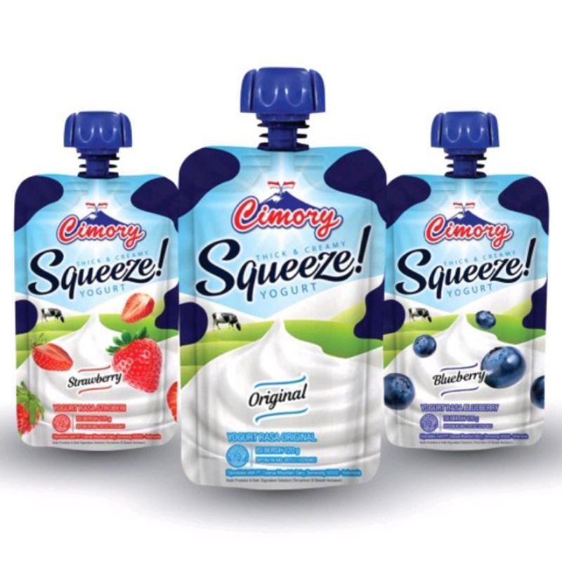 Jual CIMORY SQUEEZE STRAWBERRY & BLUEBERRY 120gr | Shopee Indonesia