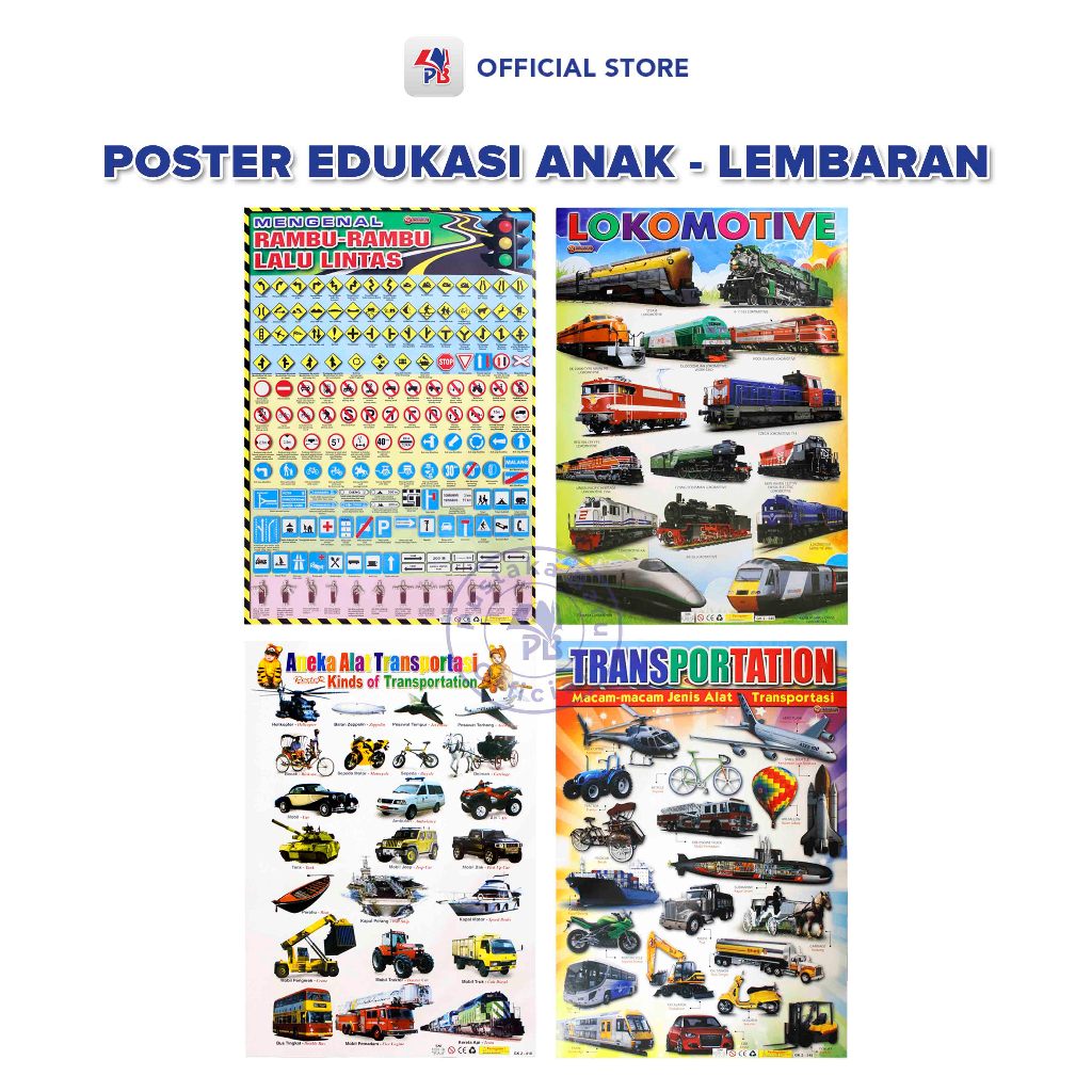 Jual Poster Edukasi Anak Mainan Edukasi Anak Lembaran Aneka ...
