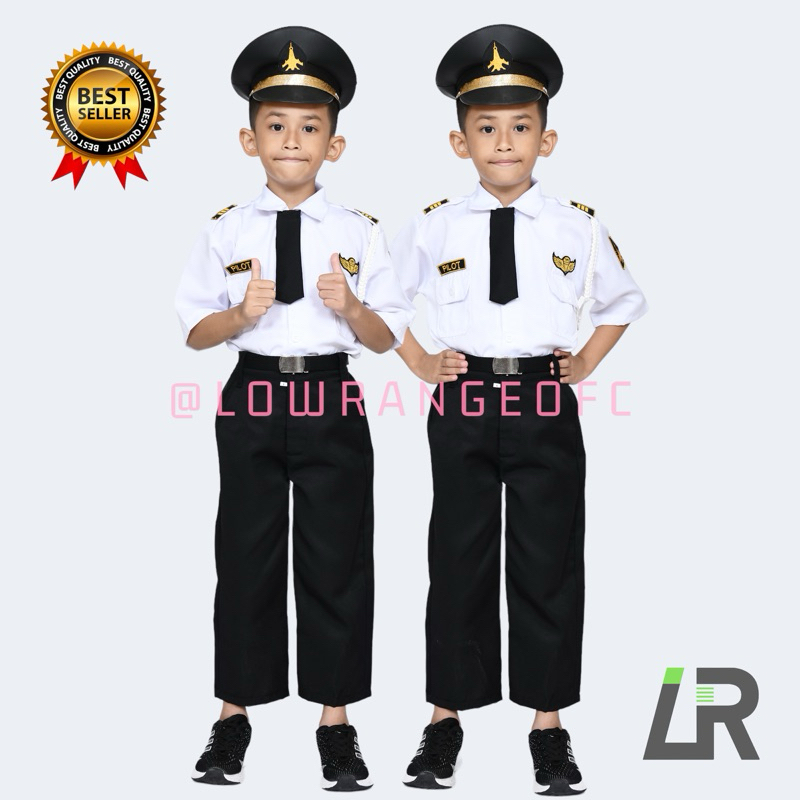 Jual Seragam Profesi Pilot Anak / Setelan Pilot Anak / Baju Pilot ...