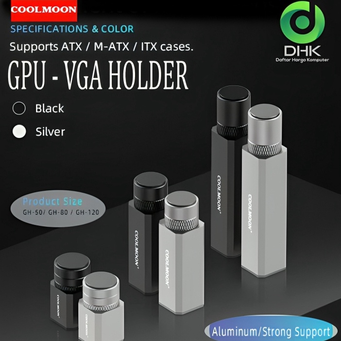 Jual KODE W7E COOLMOON GPU VGA HOLDER GH SERIES BRACKET STANDER ...