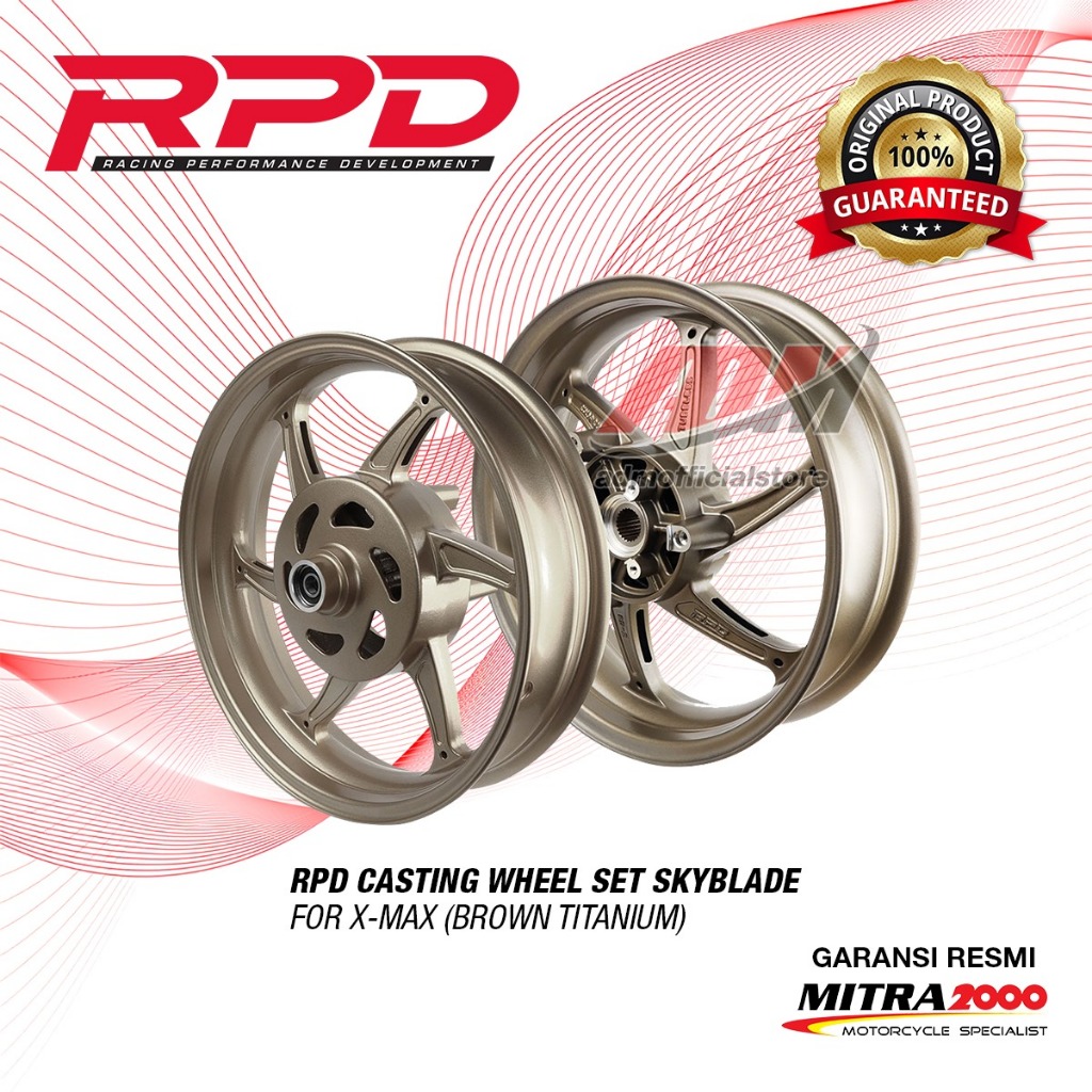 Jual Velg RPD Casting SKYBLADE X-Max size F: 350x15 inch / R: 400x14 ...