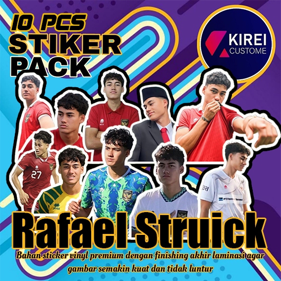 Jual STIKER RAFAEL STRUICK TIMNAS INDONESIA 1 PACK | Shopee Indonesia
