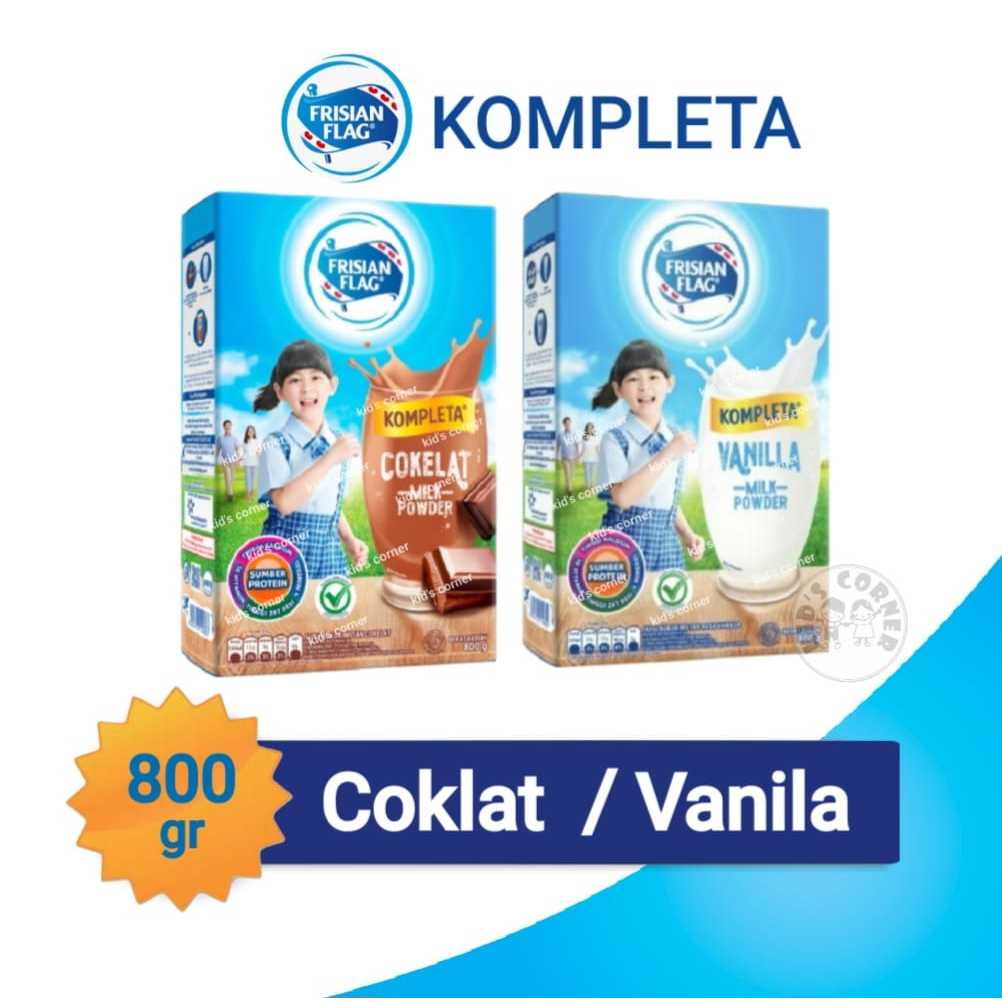 Jual Frisian Flag Kompleta Coklat / Vanila 800gr Susu Pertumbuhan ...