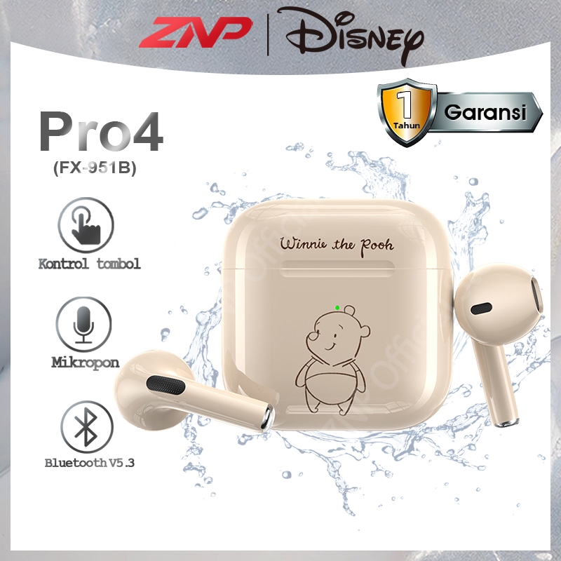 Jual ZNP X Disney Pro4 (FX-951B) Earphone Nirkabel Bluetooth 5.3 Lucu ...