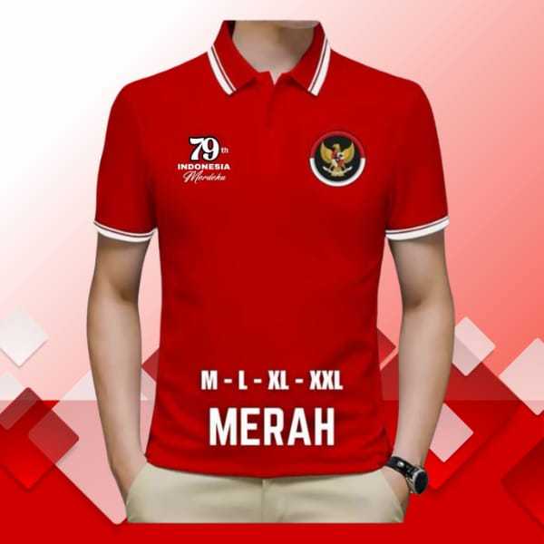 Jual Kaos Polo Tshirt Atasan Tema Hut Ri Ke 79 Tahun Kemerdekaan Indonesia Agustus 2024 Unisex ...