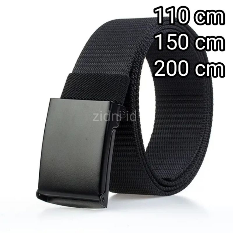 Jual ikat pinggang korpri polos pria wanita jumbo 200cm sabuk kanvas nylon gesper jepit | Shopee ...