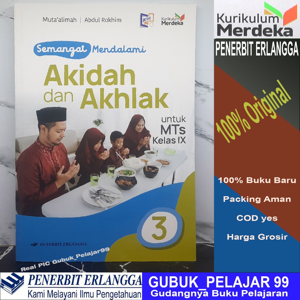 Jual Semangat Mendalami AKIDAH dan AKHLAK Kelas 9/IX MTs Kurikulum Merdeka Original Penerbit ...