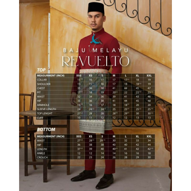 Jual Baju Melayu Erlah Exclusive Revuelto 2025 | Shopee Indonesia