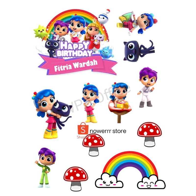 Jual Topper Cake Tema TRUE and THE RAINBOW Kingdom Custom/Topper ULTAH ...