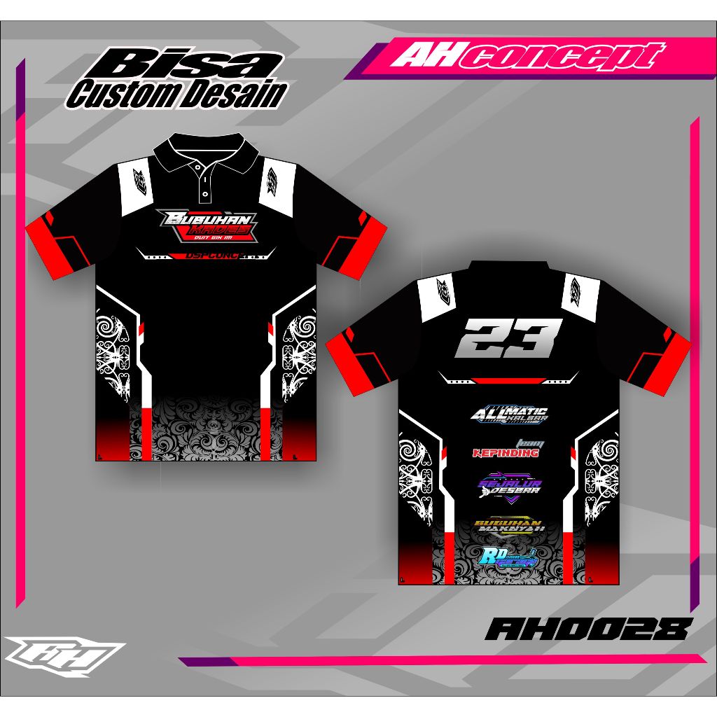 Jual JERSEY RACING kaos baju jersey racing custom full printing jersey ...