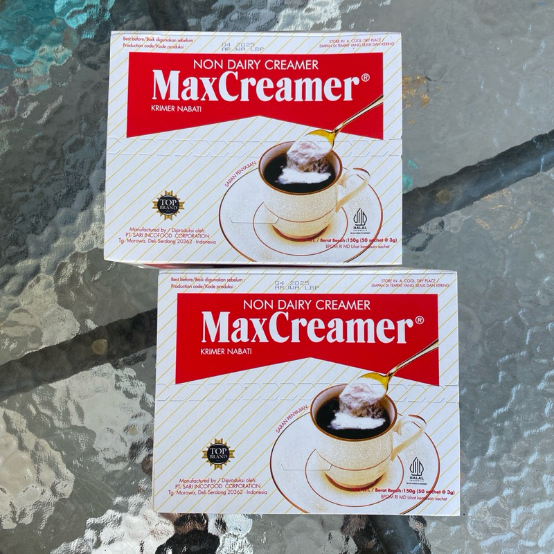 Jual Max Creamer Krimer Nabati Kemasan 150 gram isi 50 Sachet | Shopee ...