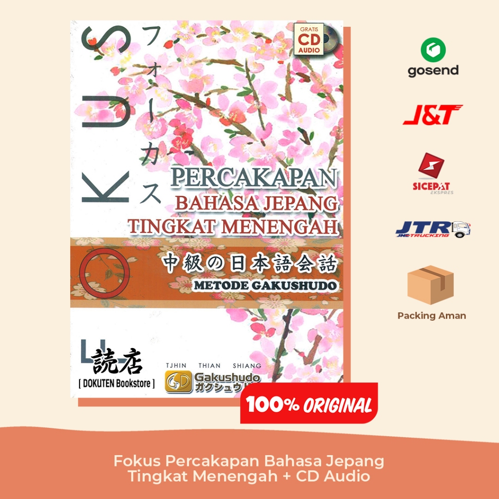 Jual Fokus Percakapan Bahasa Jepang + CD Metode Gakushudo (Level ...