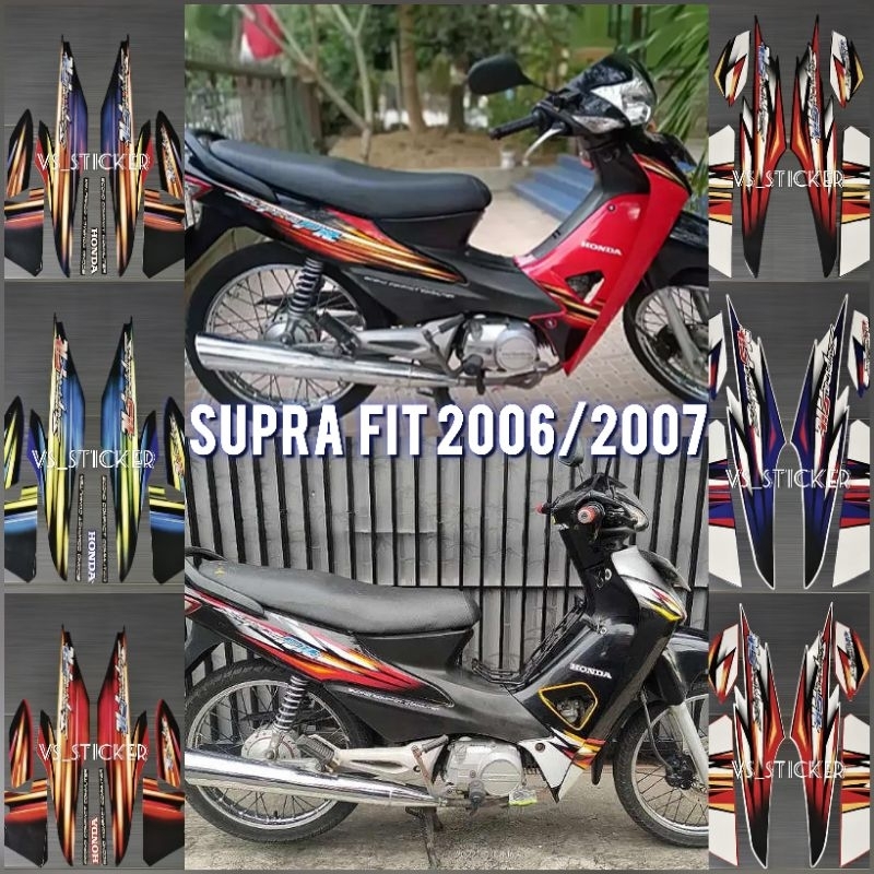 Jual STRIPING MOTOR HONDA SUPRA FIT NEW JUMBO 2006 2007 LIST BODY ...