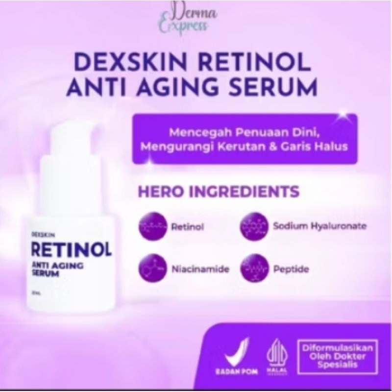 Jual retinol serum derma express (ori 100%) | Shopee Indonesia
