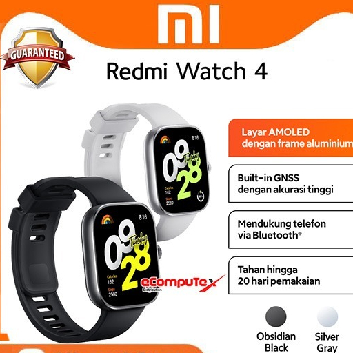Jual XIAOMI REDMI SMART WATCH 4 AMOLED FRAME ALUMINIUM-IN GNSS / MI ...