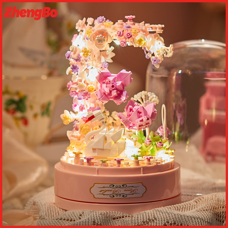 Jual ZhengBo Mainan Bunga Musik LED Kotak Tampilan Untuk DIY Kreatif ...