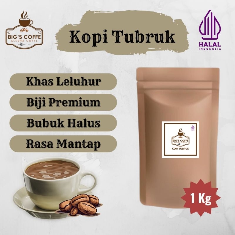 Jual KOPI BUBUK TUBRUK KEMASAN 1 KG RASA ENAK | Shopee Indonesia