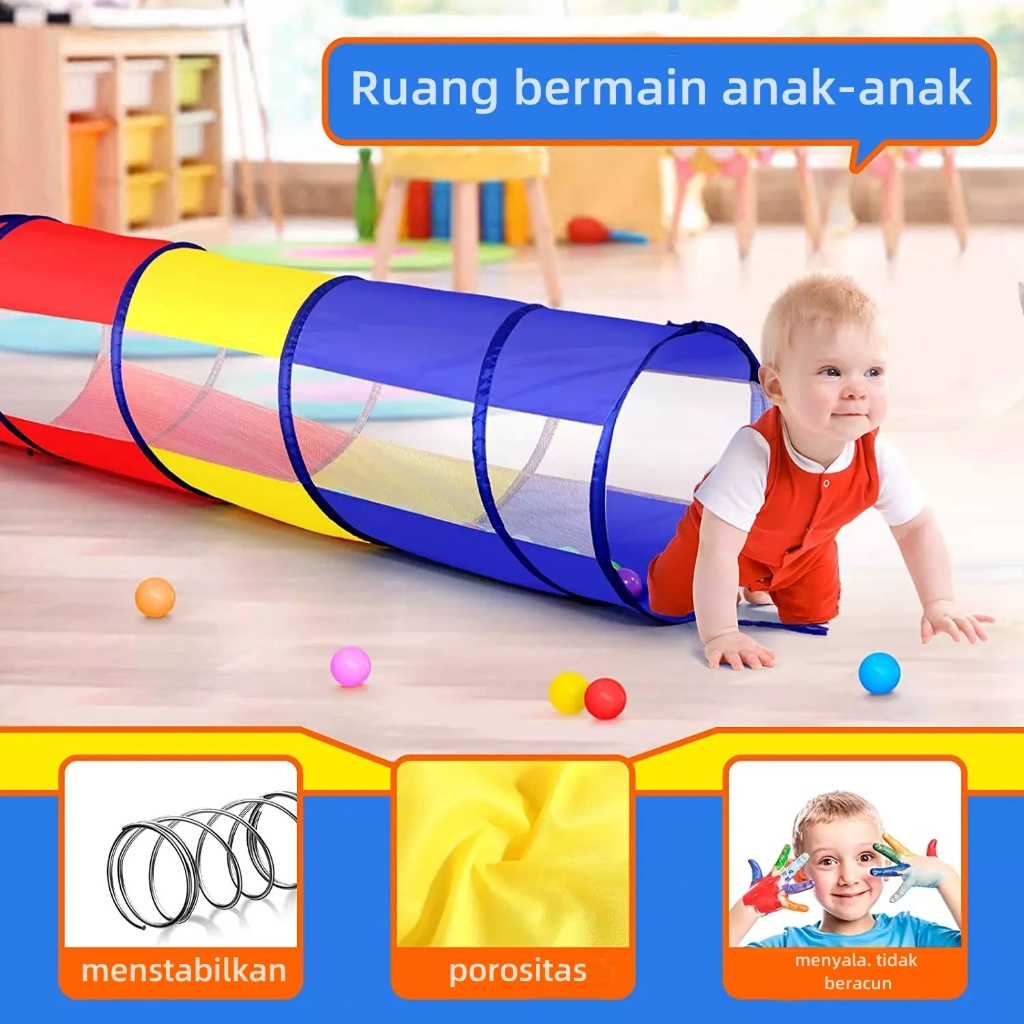 Jual Terowongan merangkak bayi Mainan pengeboran terowongan permainan ...