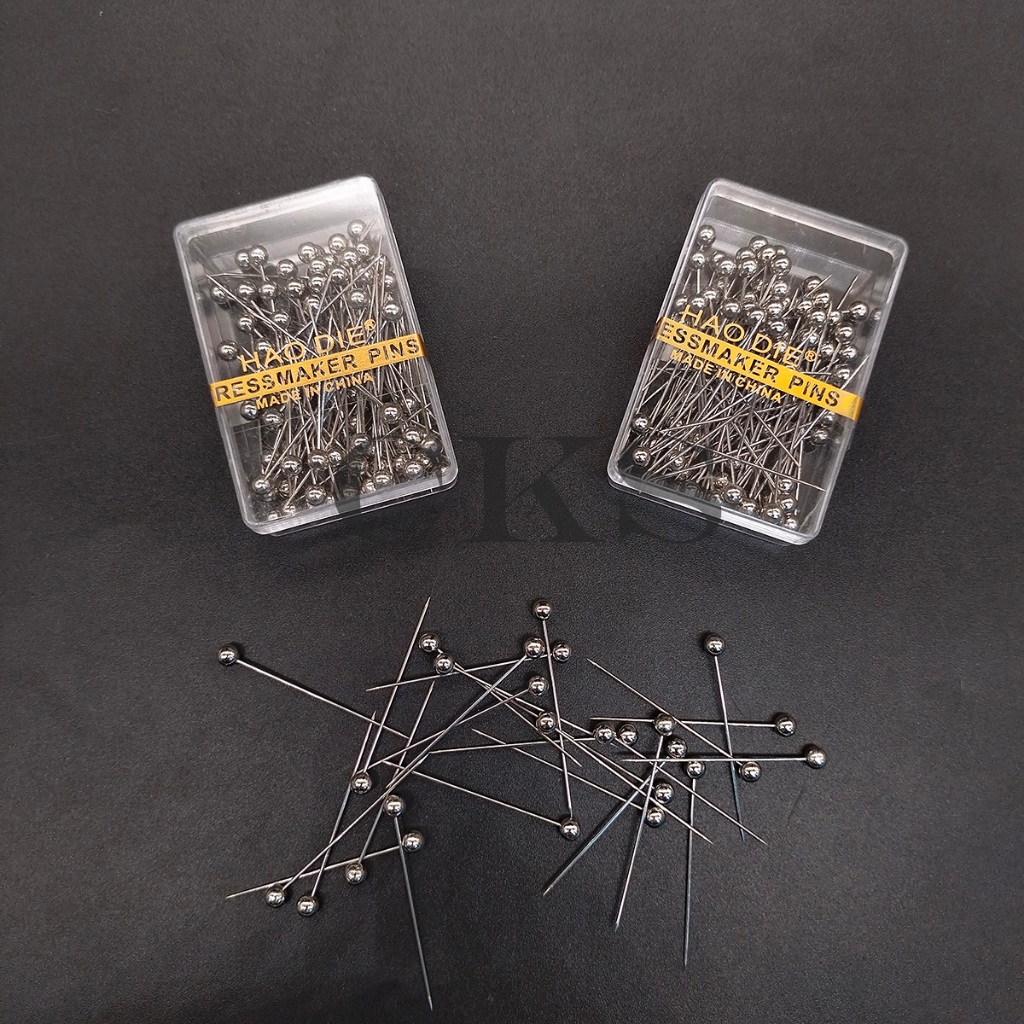 Jual Jarum pentul silver / jarum pentul dressmakers perak pins isi ...