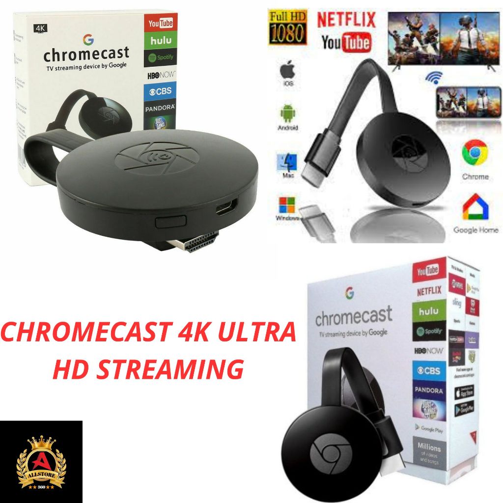 Jual CONVERTER CROMECAST 4K ULTRA HD STREAMING / Chromecast HDMI Dongle ...