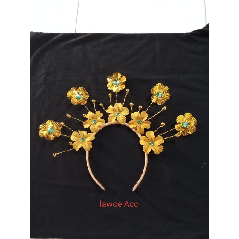 Jual mahkota bando entul entul/mahkota tari/hiasan bando unik/hiasan ...