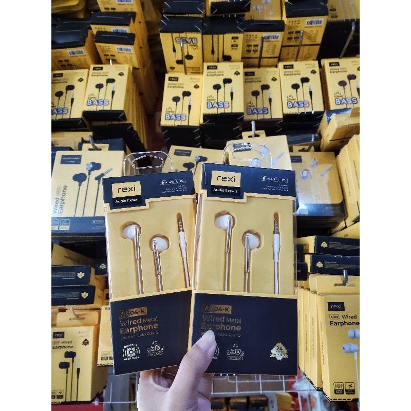 Jual REXI AS04-K/AS03-K Wired Metal Earphone Exclusive Audio Quality ...