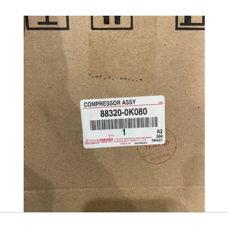 Jual COMPRESSOR KOMPRESOR AC TOYOTA HILUX 2.5 2,5 2500CC 88320-0K080 ...
