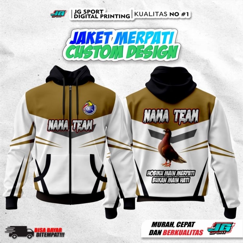 Jual JAKET MERPATI BALAP CUSTOM DESAIN | Shopee Indonesia