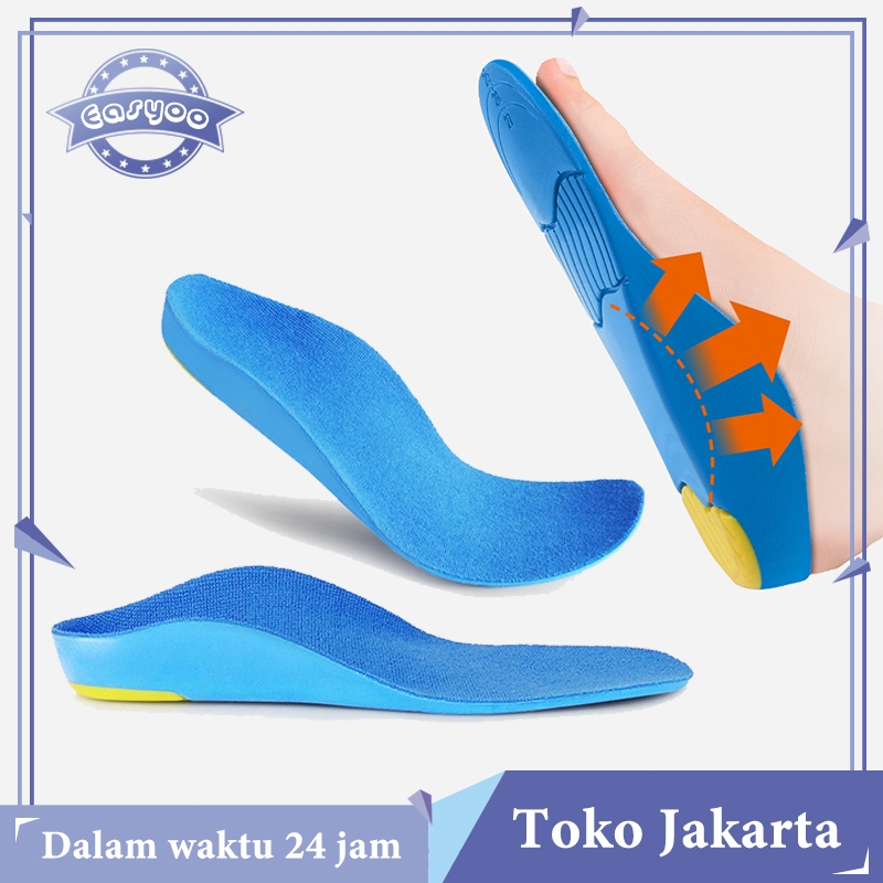 Jual 1 Pasang Insole Sisipan Sepatu Untuk Terapi Kaki Datar Sol Arch ...