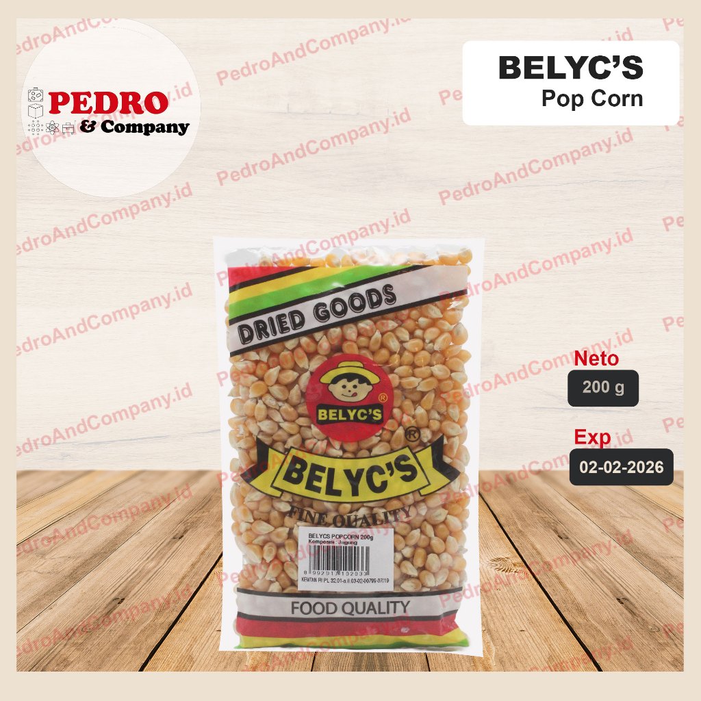Jual Belycs popcorn dried pop corn 200 gram - jagung meleduk kering ...