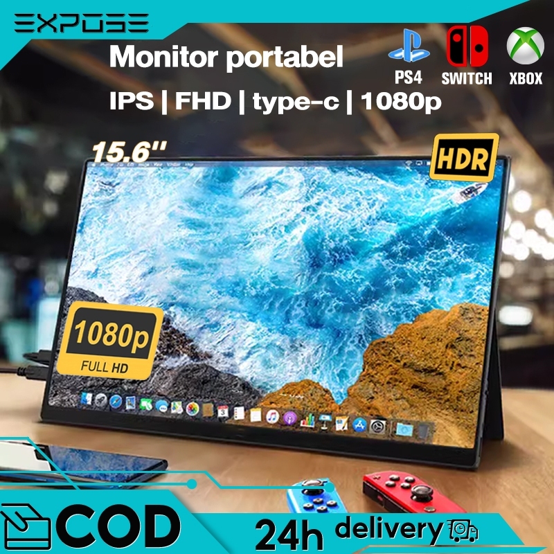 Jual Portable Monitor15.6 Inch 1920*1080p/Gaming Monitor for Switch ...