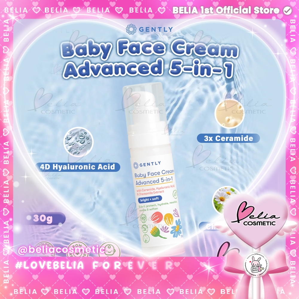 Jual BELIA GENTLY Baby Face Cream Advanced 5-in-1 | 3x Ceramide dan 4D ...