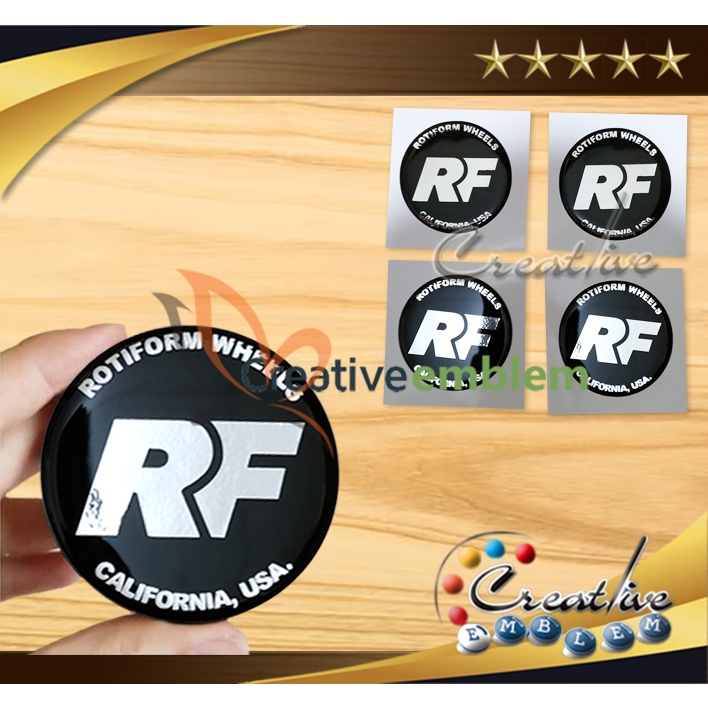 Jual Sticker Timbul Tutup Dop Velg ROTIFORM WHEEL RF Big 4 pcs | Shopee ...