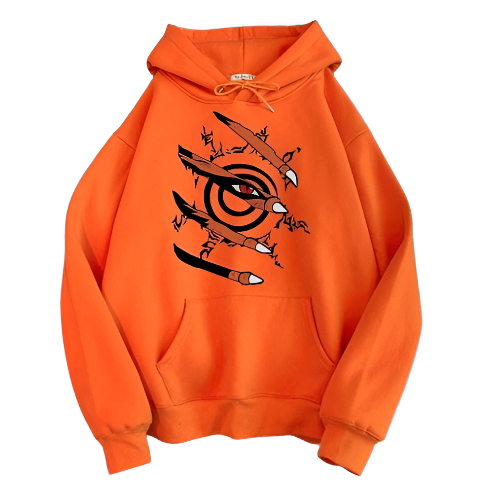 Jual LSH Hoodie Jumper Anime Naruto Kyubi Kurama Segel Bahan Cotton ...