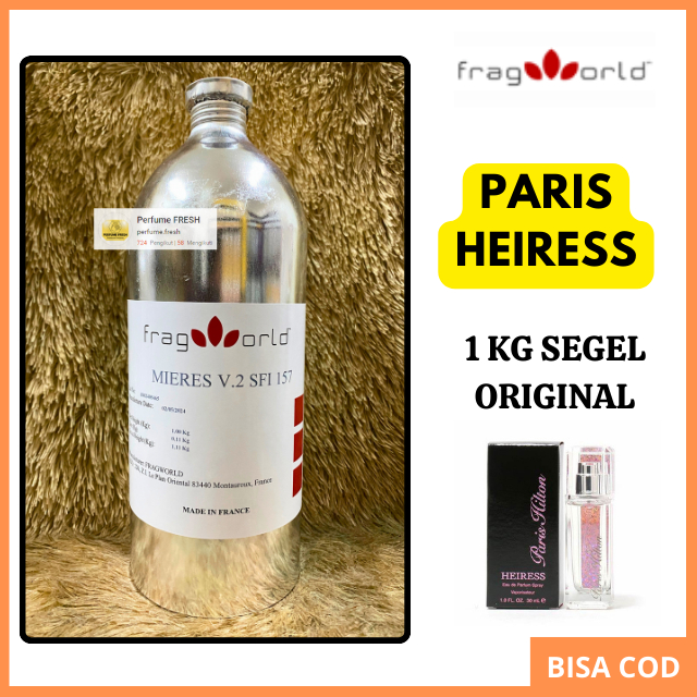Jual Bibit Parfum PARIS HEIRESS Kemasan 1 KG SEGEL Alumunium FRAGWORLD ...