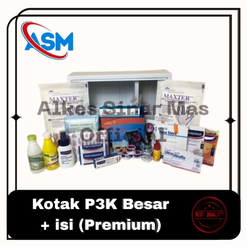 Jual Paket Kotak P3K Besar Dinding + isi Tipe Premium | Shopee Indonesia