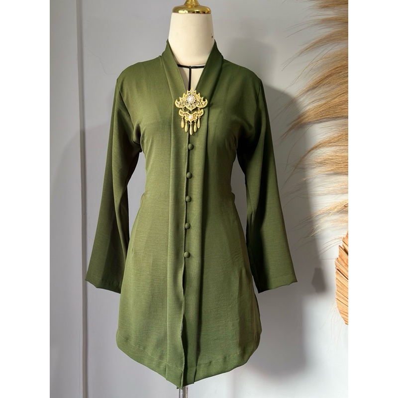 Jual kebaya muslim modern/kebaya bali panjang/kebaya panjang untuk ...