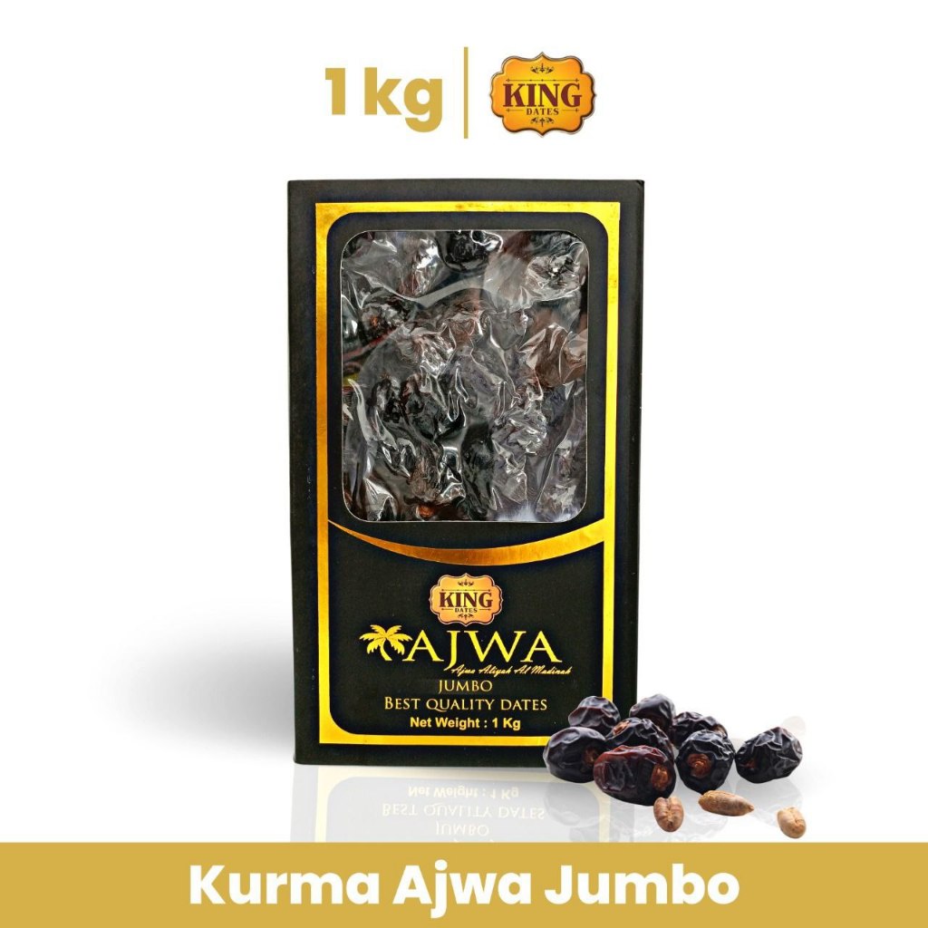Jual Kurma Ajwa Aliya Madinah Jumbo 1kg | Kurma Nabi|Kurma Ajwa ...